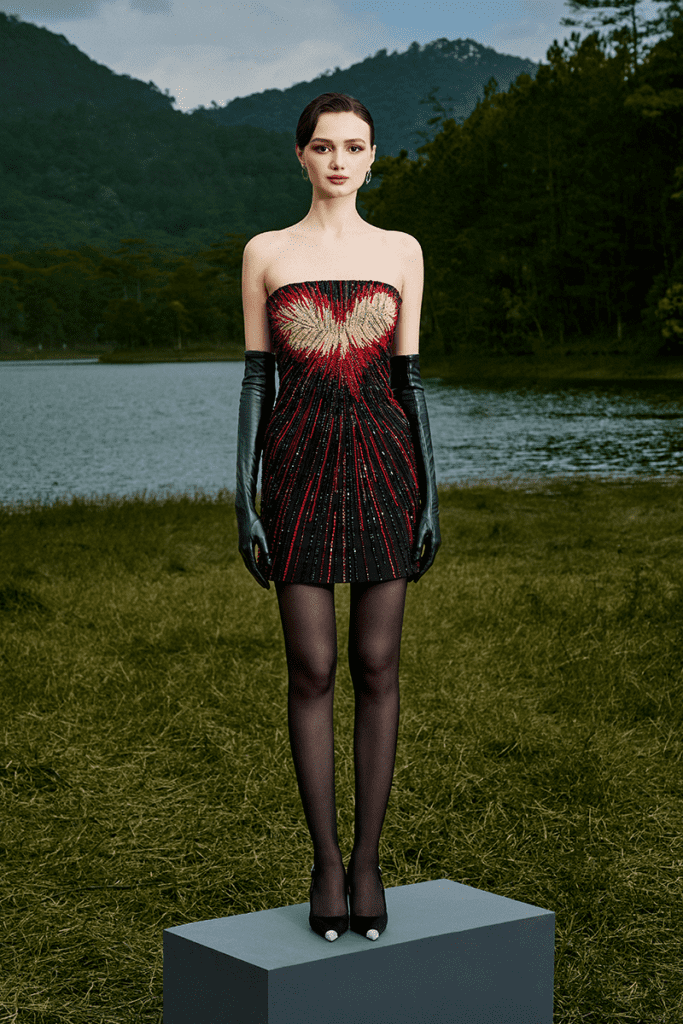 Psyche Off-shoulder Mini Dress – LE THANH HOA