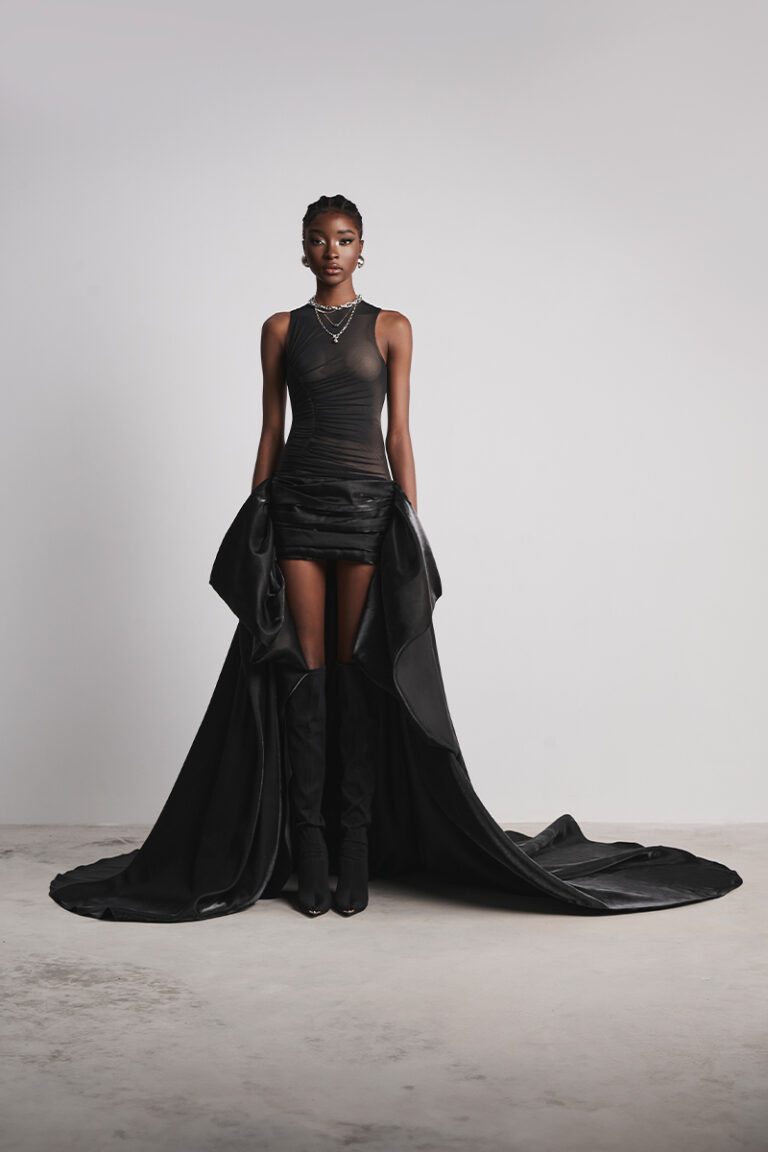 Shadow Chic Mullet Dress – LE THANH HOA